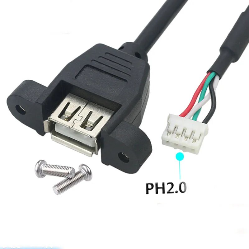 USB кабель-адаптер AQJG, 0.5M, PH2.0 5p/4P