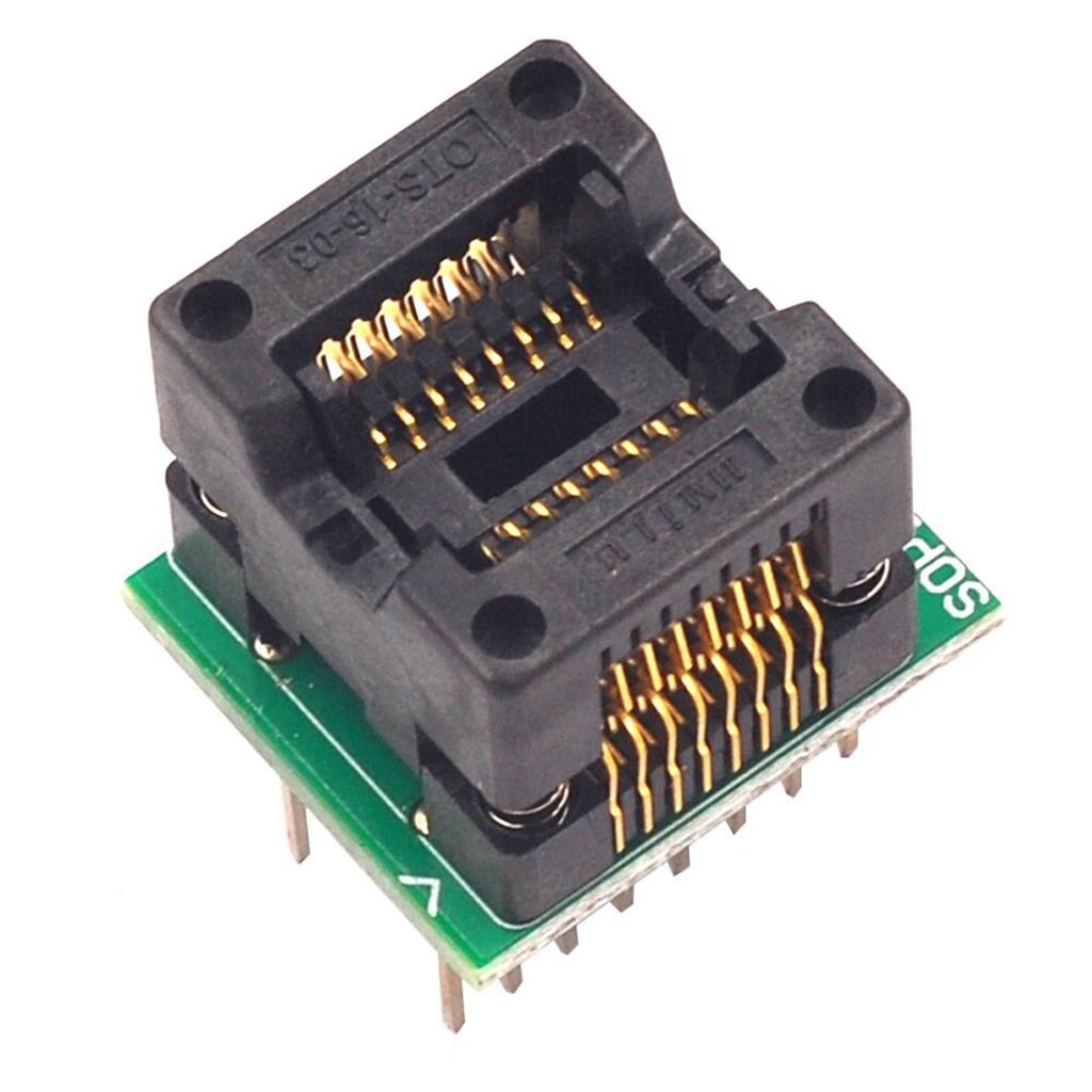 Модуль адаптера гнезда микросхемы Sop16-Dip16 для микроконтроллера и микросхемы памяти