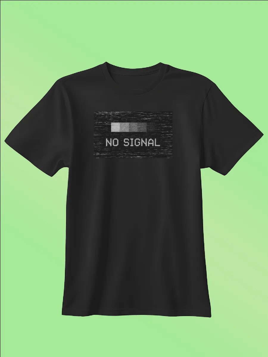 Футболка абстракция нет сигнала