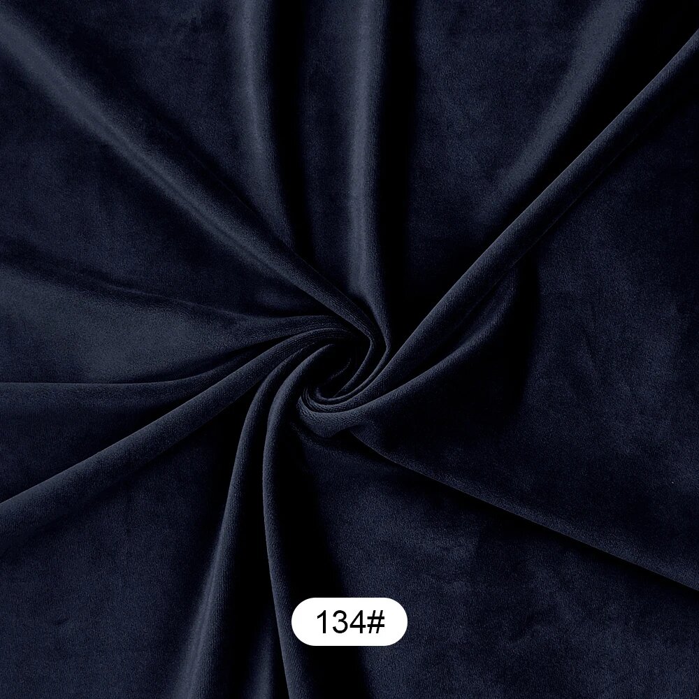 Эластичная плюшевая ткань Minky SEWBATO 50x50 см Темно-синий, 134