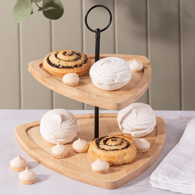 Этажерка для закусок Маддалена 24 см, двухъярусная, Koopman, 170482110-1/170490960