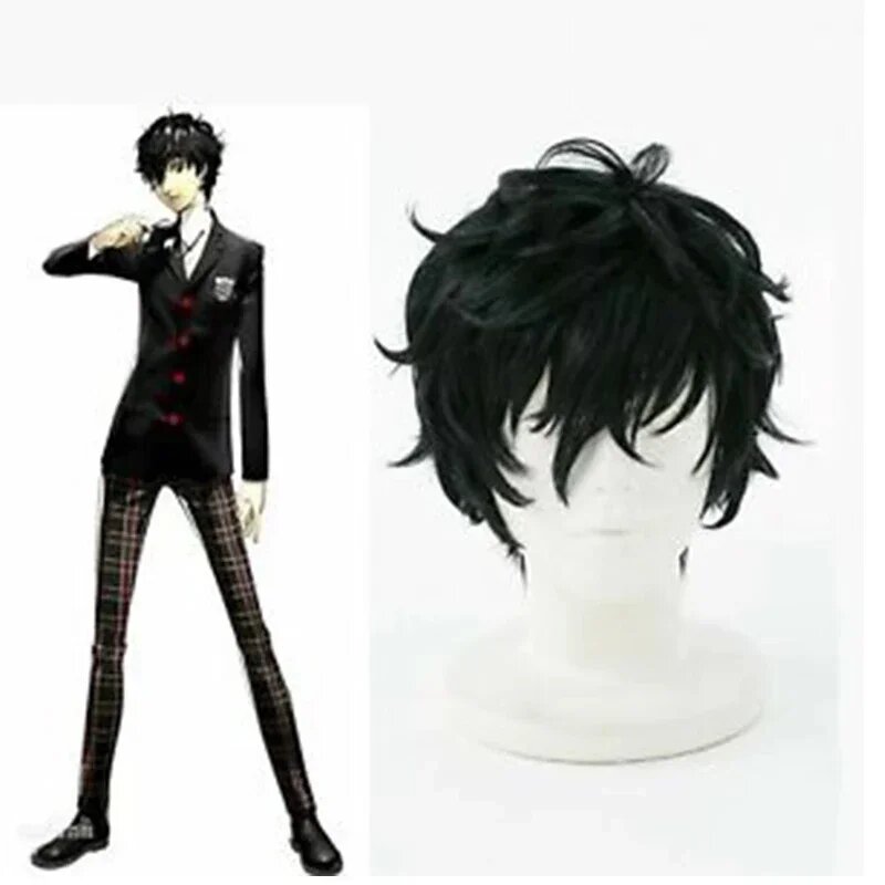 Косплей парик и маска Persona 5 Joker wig