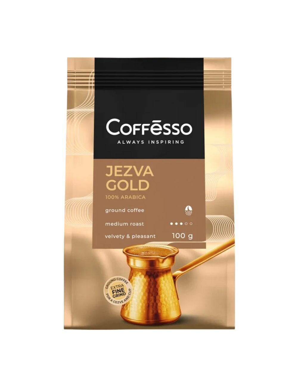 Кофе молотый Coffesso Jezva Gold 100г 1шт
