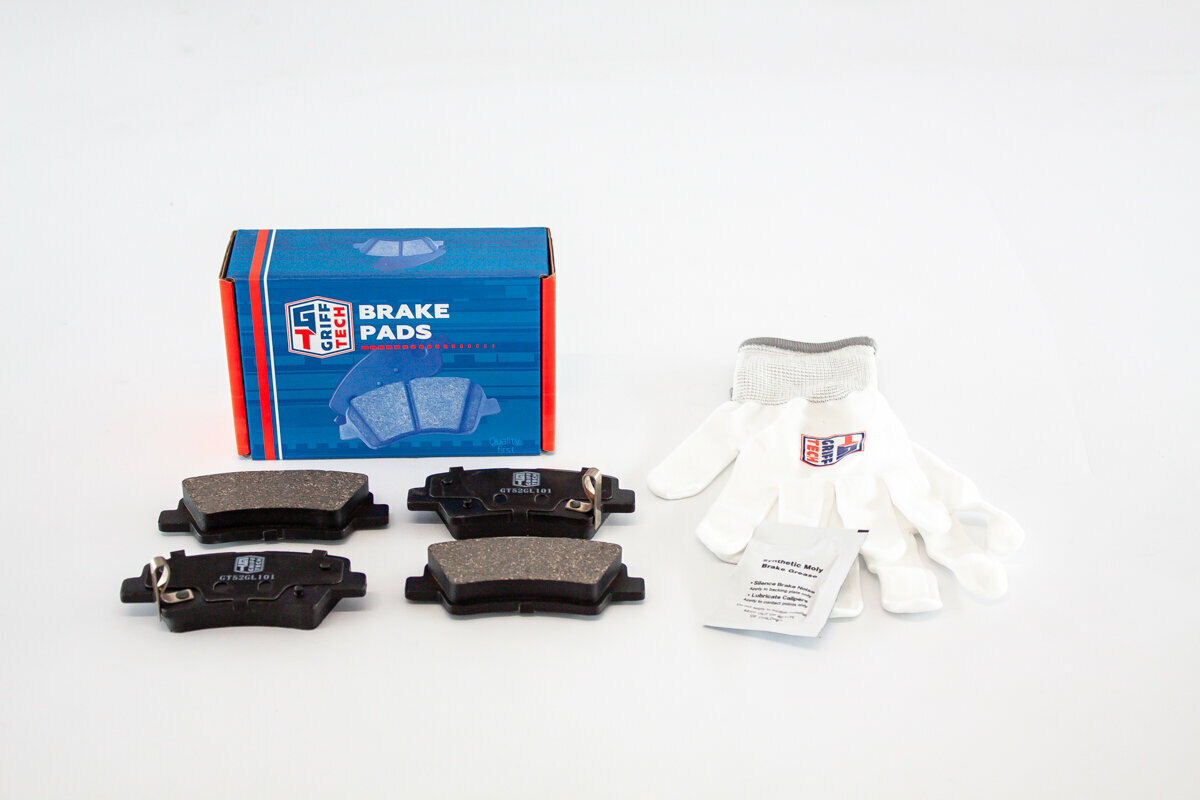 Колодки тормозные задние GRIFF TECH Geely Atlas / X7 / Джили Атлас / Х7 / Эмгранд Санг Йонг Актион/ 4050004000 SP1401 GP1401 BS2444 106400172502 GT52GL101