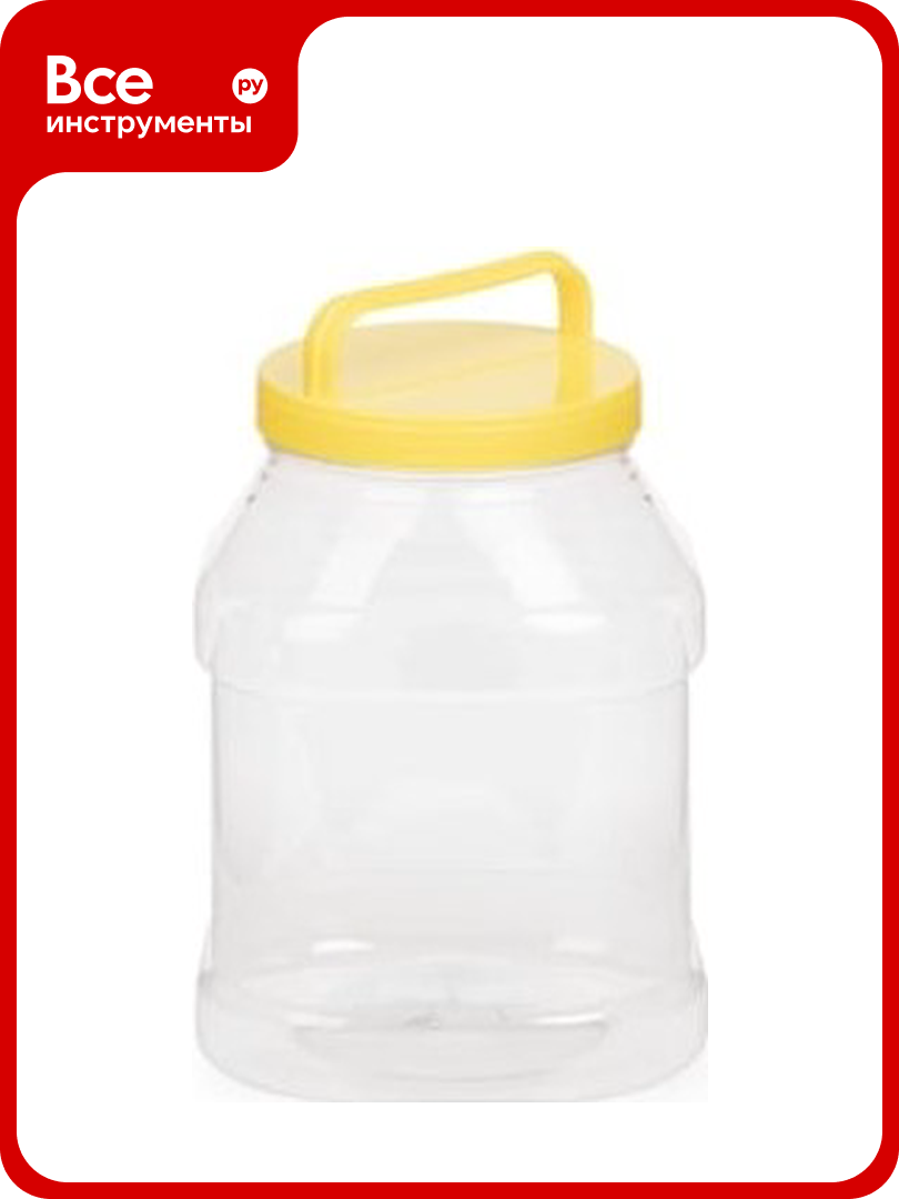 Бидон ЗПИ Альтернатива ПЭТ 3л прямоугольный М463 прочной конструкции