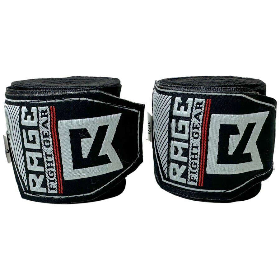 Боксерские бинты Rage черные 3 м.