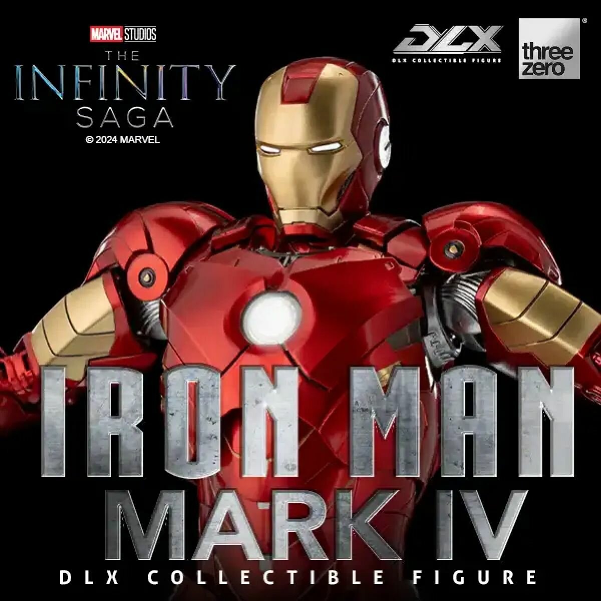 Фигурки Hasbro Threezero Marvel Studios Action Figures DLX Iron Man Mark 4-18cm; железный человек фигурки