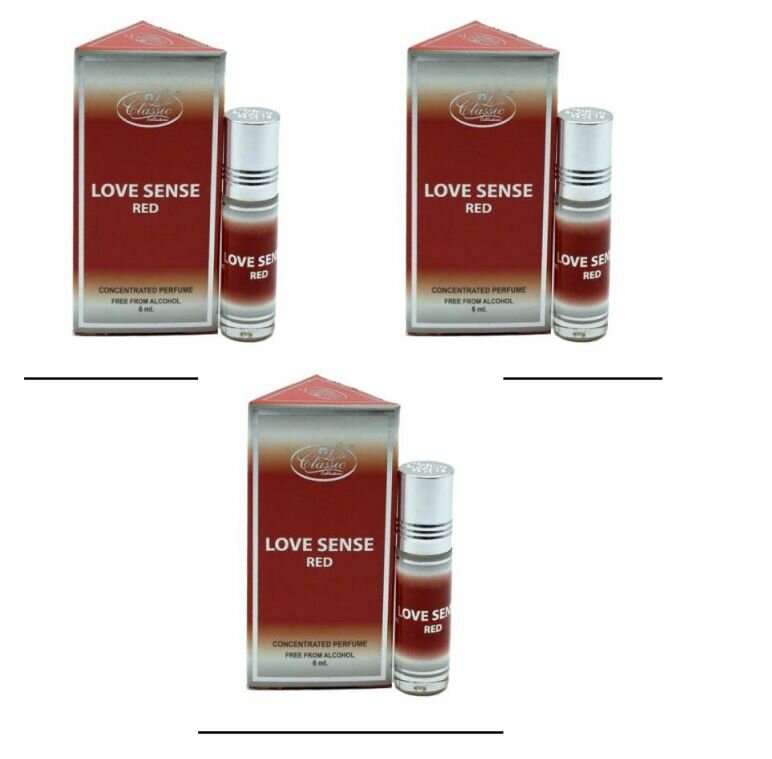 Al Rehab Парфюмерное масло LOVE SENSE RED, 6 мл