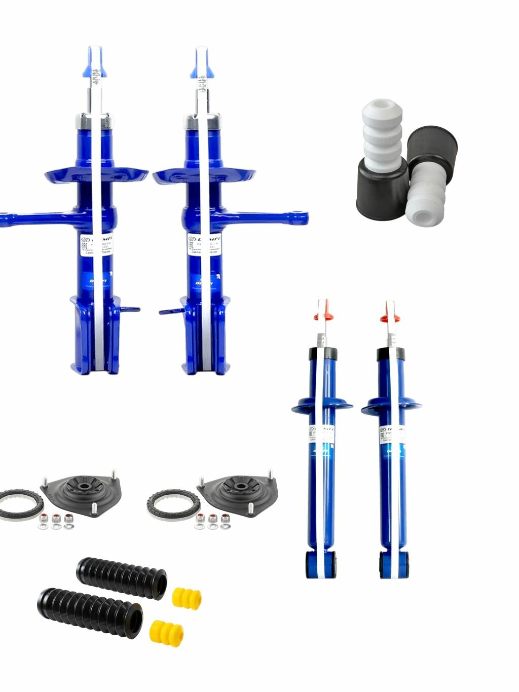 Без пружин комплект стоек DEMFI ваз Приора 2172 "комфорт"- Артикул: BND-043498-320-2172 - Производитель: Россия