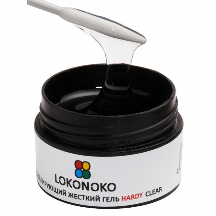 LOKONOKO, Гель моделирующий жесткий HARDY CLEAR, 15 мл