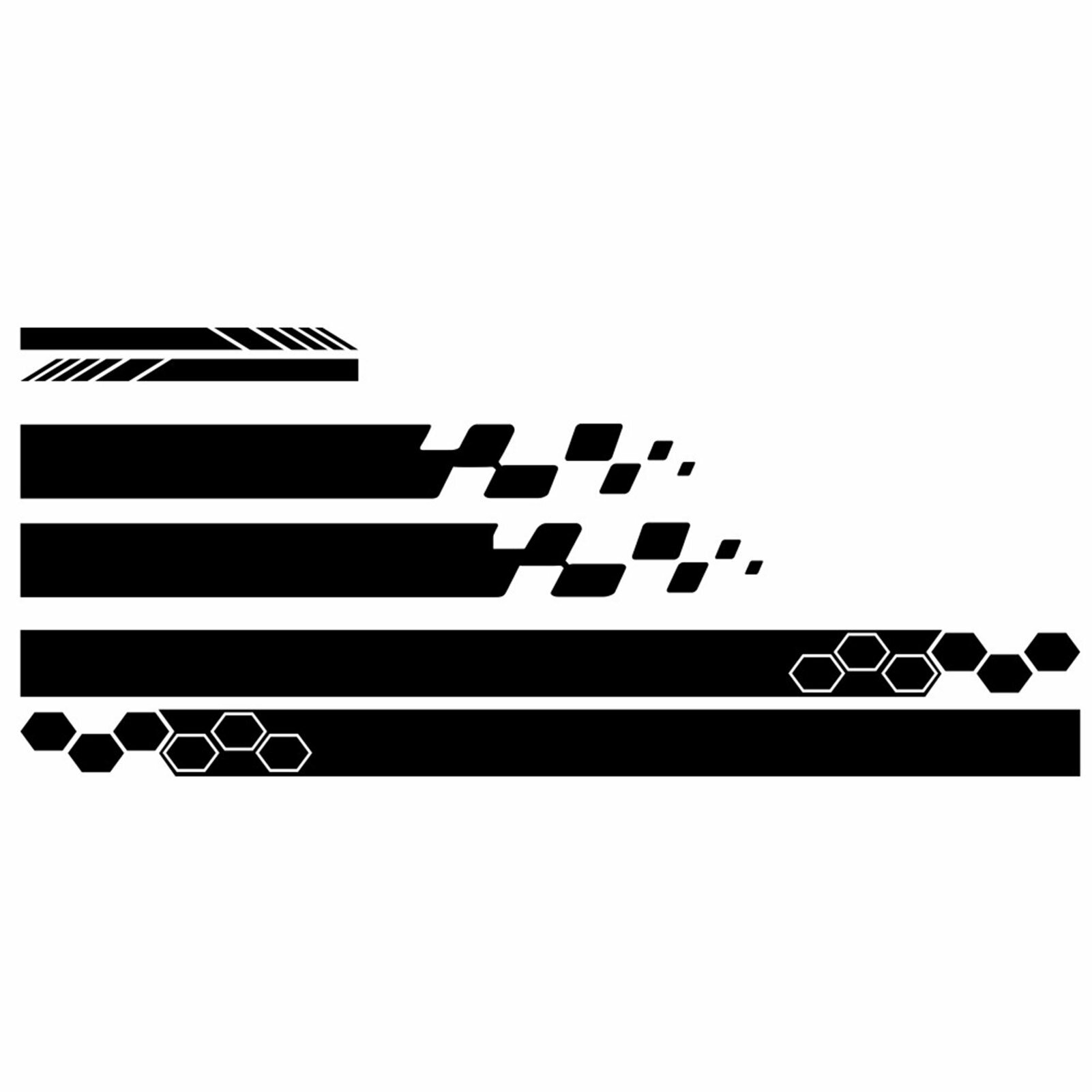 5 Pieces Vinyl Car Side Sticker Auto Body Racing Sports Decals Universal Car Truck DIY Decal Stripe Vinyl Stickers Decoration Red Black White 175g 28x7cm