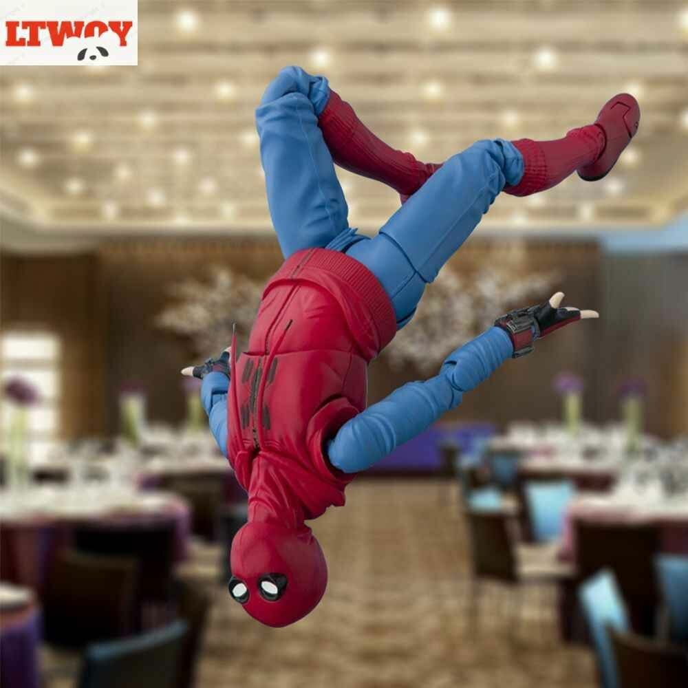 Фигурка Человека-паука Marvel SPIDER-MAN Самодельный костюм Возвращение домой 14 см-LYY