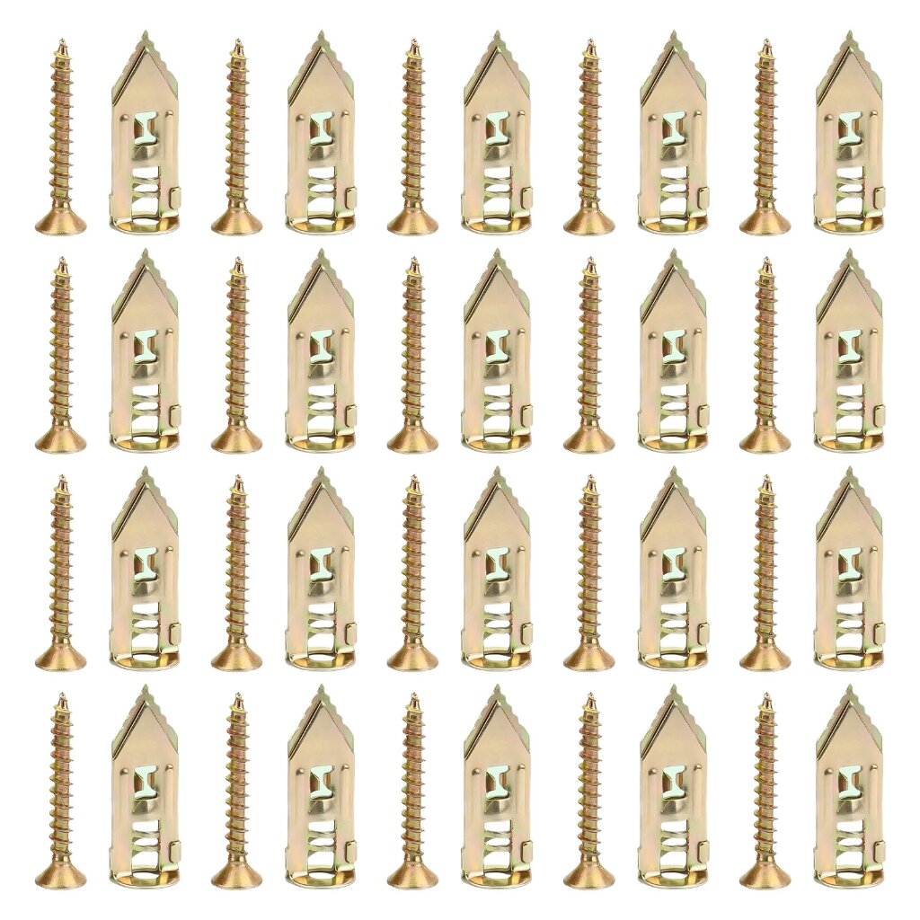 20ШТ Съемных Креплений Из Гипсокартона, Легкие Расширительные Крепежные Элементы, Набор Настенных Винтов для Временных Дисплеев и проектов DIY