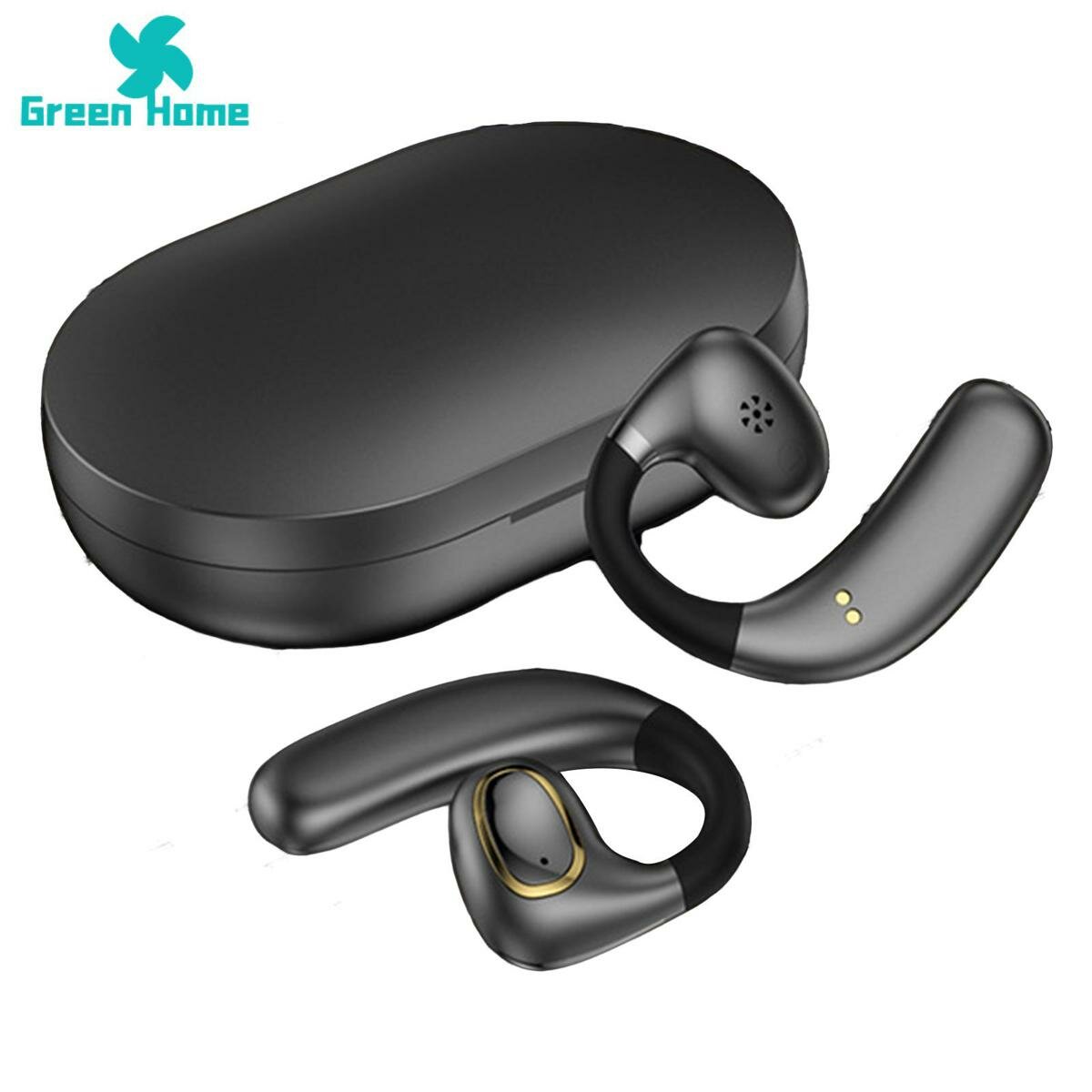 Беспроводные наушники Green Home, стереонаушники Surround Sports Air Conduction, беспроводные наушники