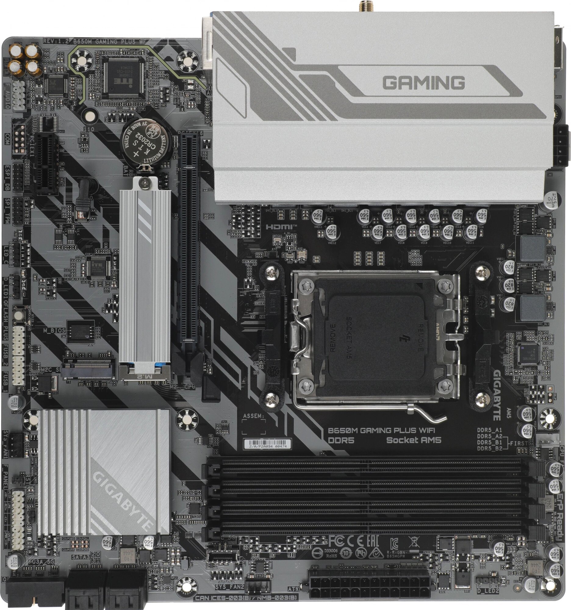 B650M GAMING PLUS WF / Материнская плата GIGABYTE B650M GAMING PLUS WF