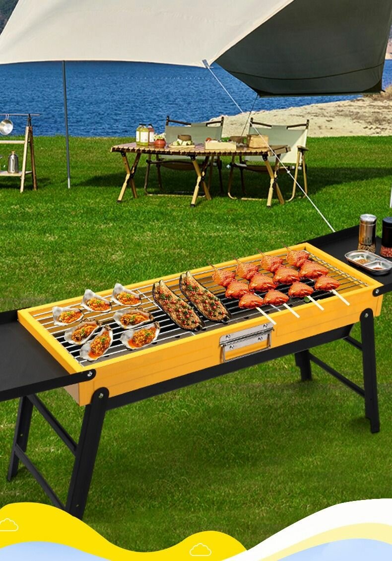 Угольный гриль, Портативный, складной