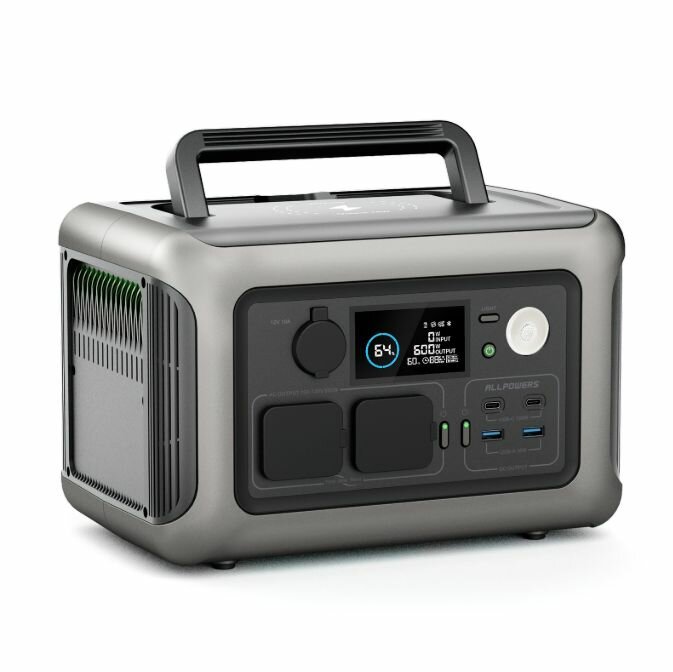 ИБП внешний аккумулятор 600Вт розетка 220 В зарядная станция / 80800мАч повербанк TypeC 100w портативная электростанция для дома дачи, насоса, котла, солнечной батареи, туризма