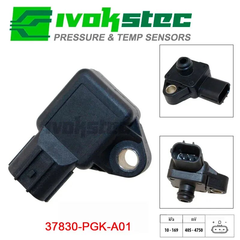 37830PGKA01 079800-5410 Датчик абсолютного давления в коллекторе MAP для Honda CR-V Element Odyssey Pilot Acura MDX RSX TSX 0798005410