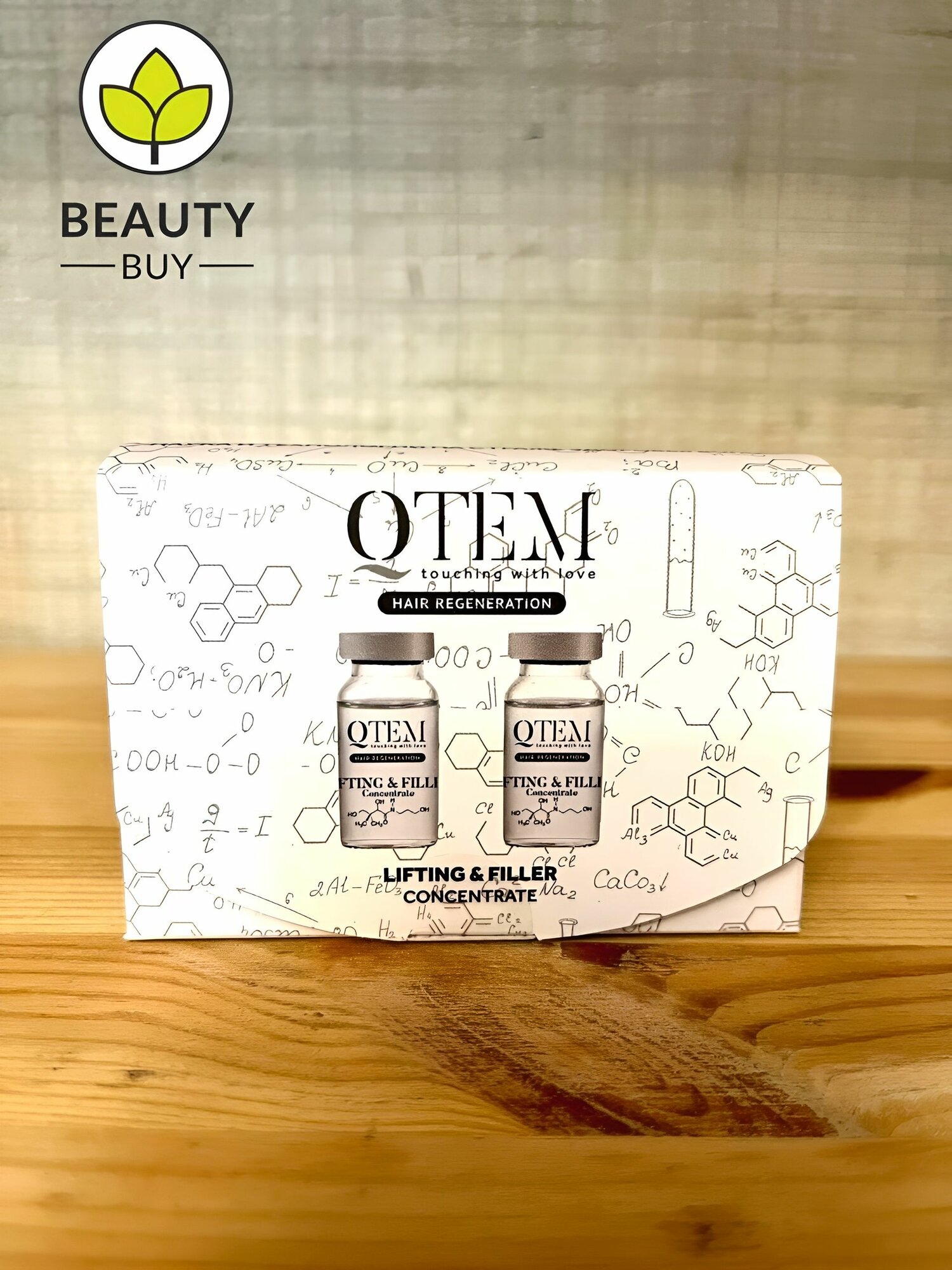 QTEM Botox Концентрат-ботокс для волос "Лифтинг и филлер" для восстановления и увеличения прочности волос, 2 шт*15 мл