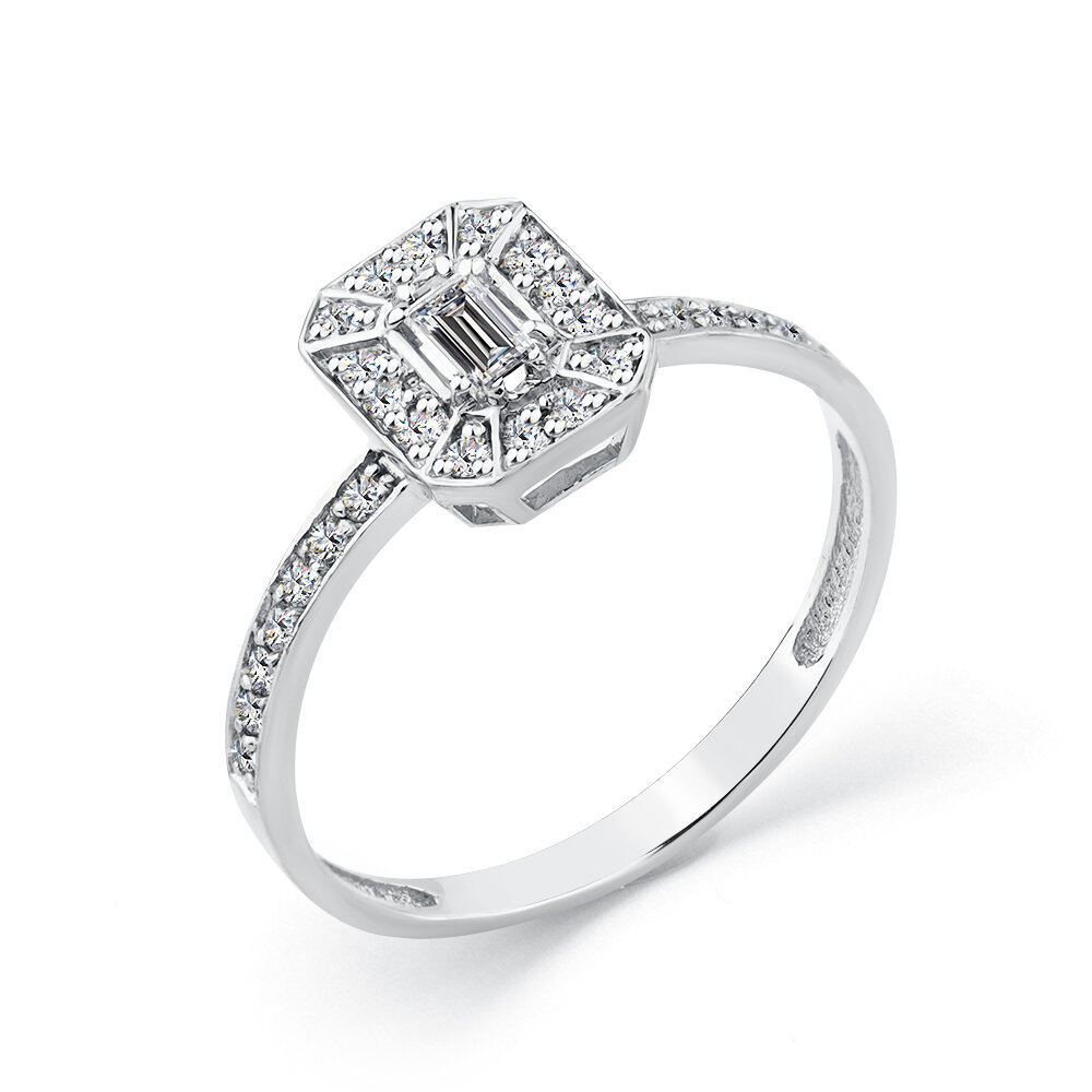 Кольцо, белое золото, 585 проба, бриллиант