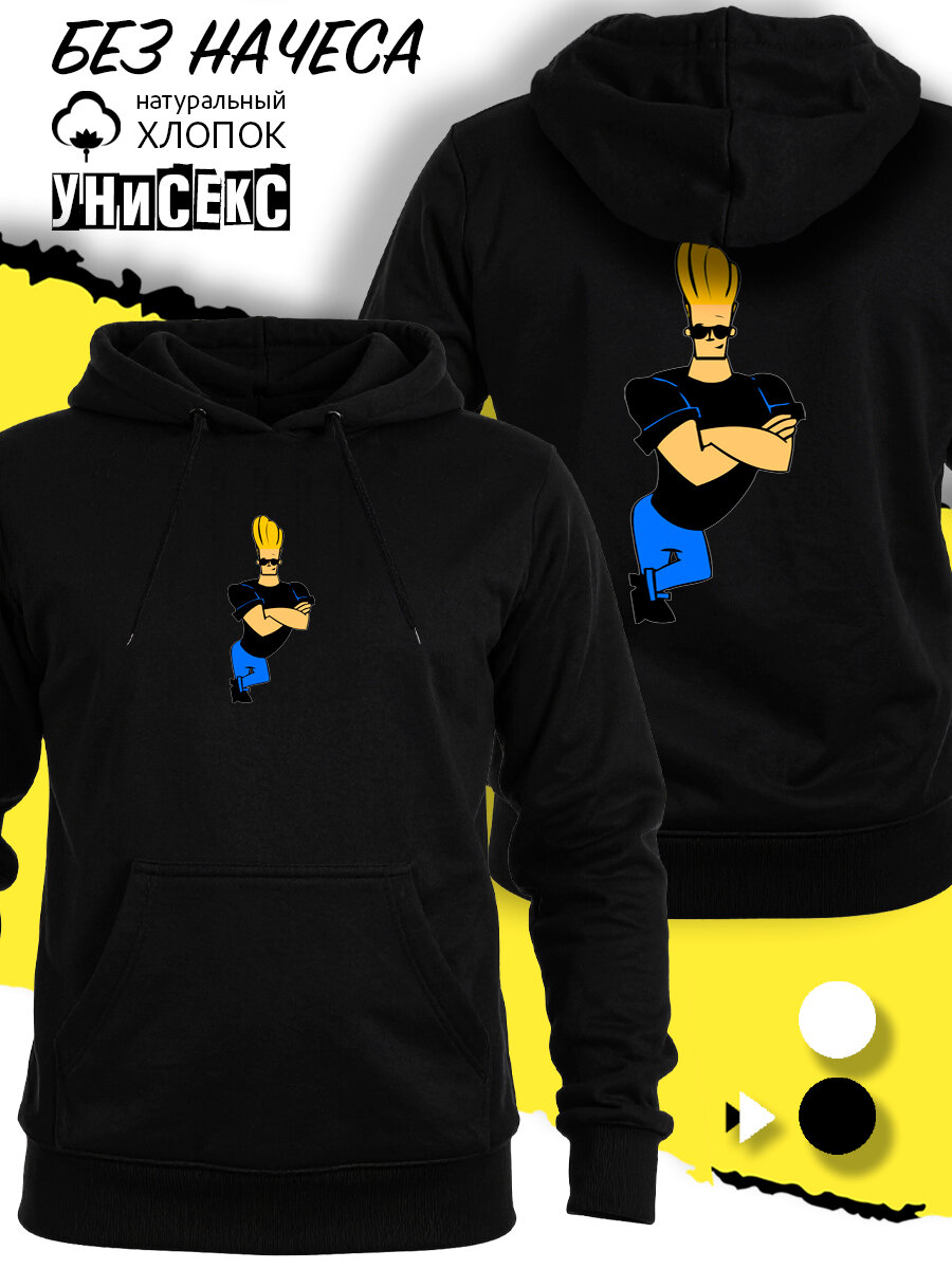 Худи Толстовка свитшот Джонни Браво Johnny Bravo