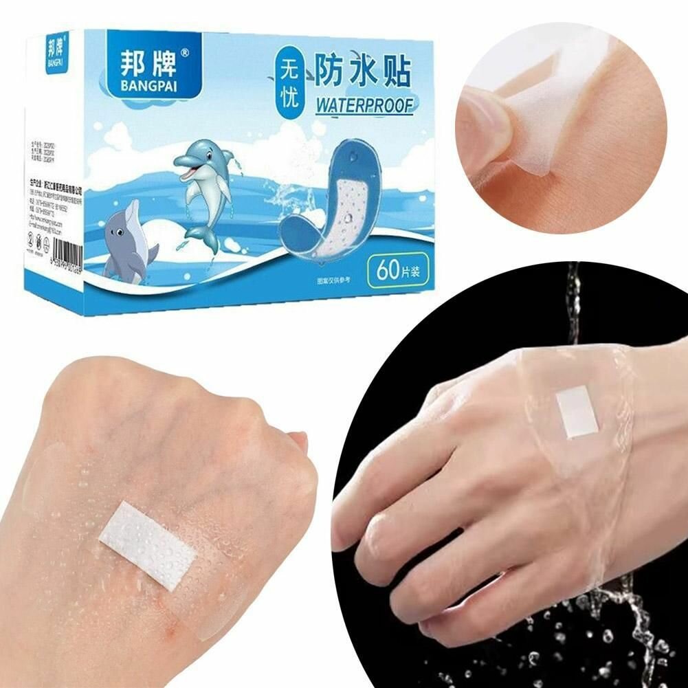 60 шт водонепроницаемые и дышащие наклейки для ран