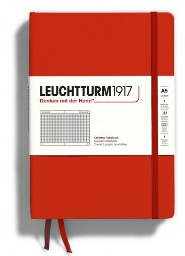 Книга для записей A5 125л кл. "Medium" тв. обложка, цвет Рыжий лис, Leuchtturm1917