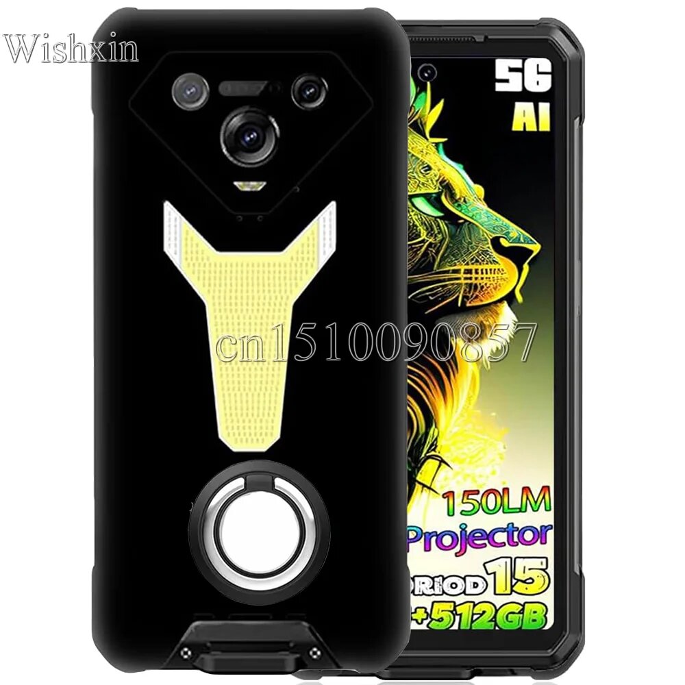 Чехол для Ulefone Armor 34 Pro, Glossy Black Ring