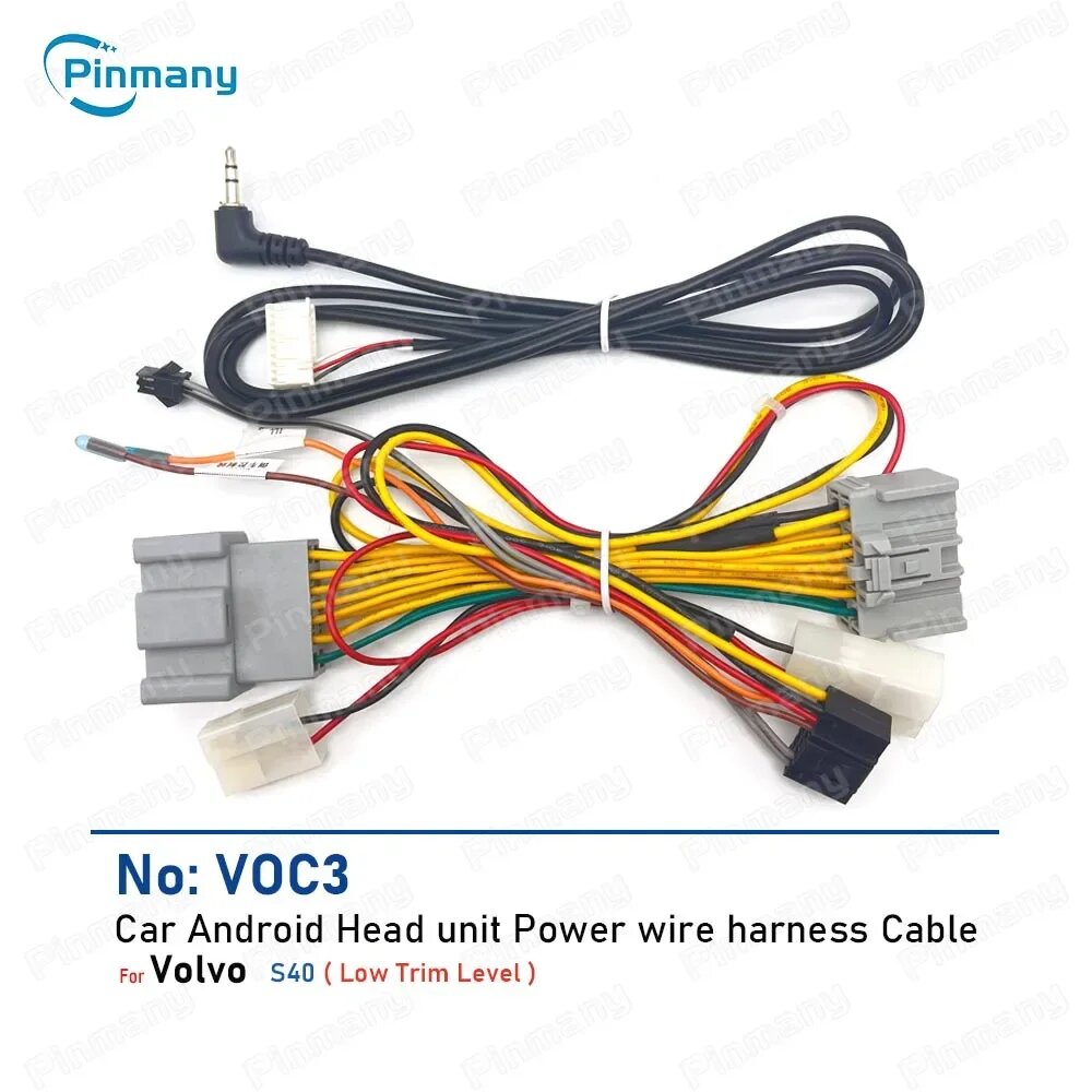 Авто стерео радио кабель адаптер Android головное устройство 16-контактный жгут проводов питания разъем VOC3 для Volvo S40, VOC3
