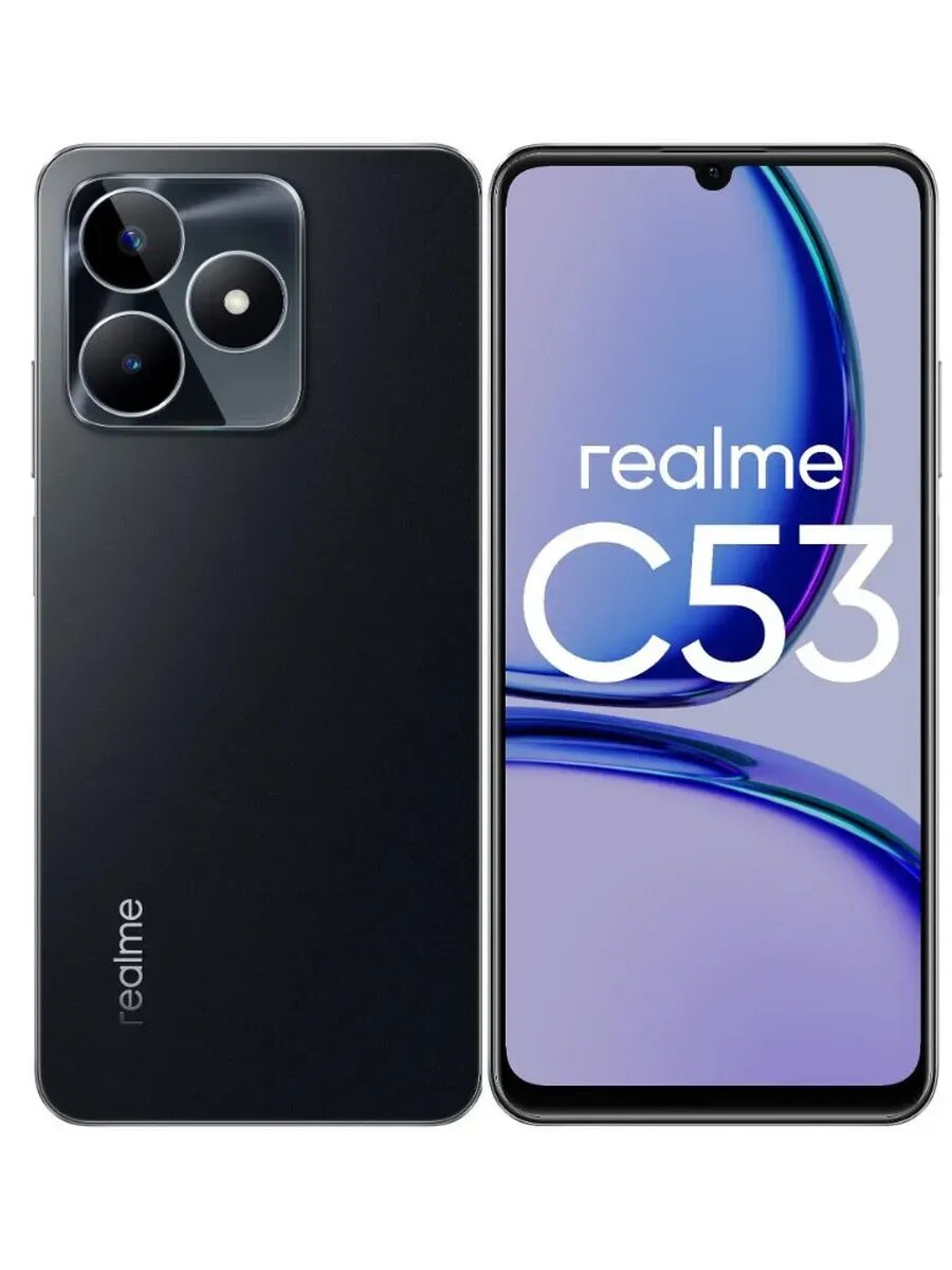 6.74" Смартфон C53 RMX3760 LTE 6+128 ГБ черный РСТ