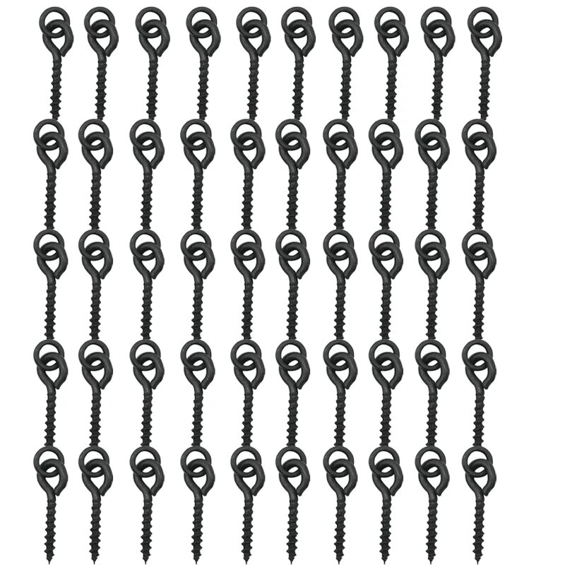 50 шт. всплывающие бойлы, приманка, винт, вертлюг с кольцом для рыболовного крючка, приманка для литья наживки Ronnie, снасти для ловли карпа, оборудование для ловли карпа