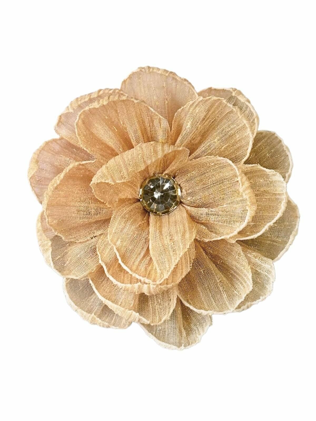 Элегантные 3D цветочные аппликации, мягкие винтажные броши для свадебных платьев, Цвет Хаки