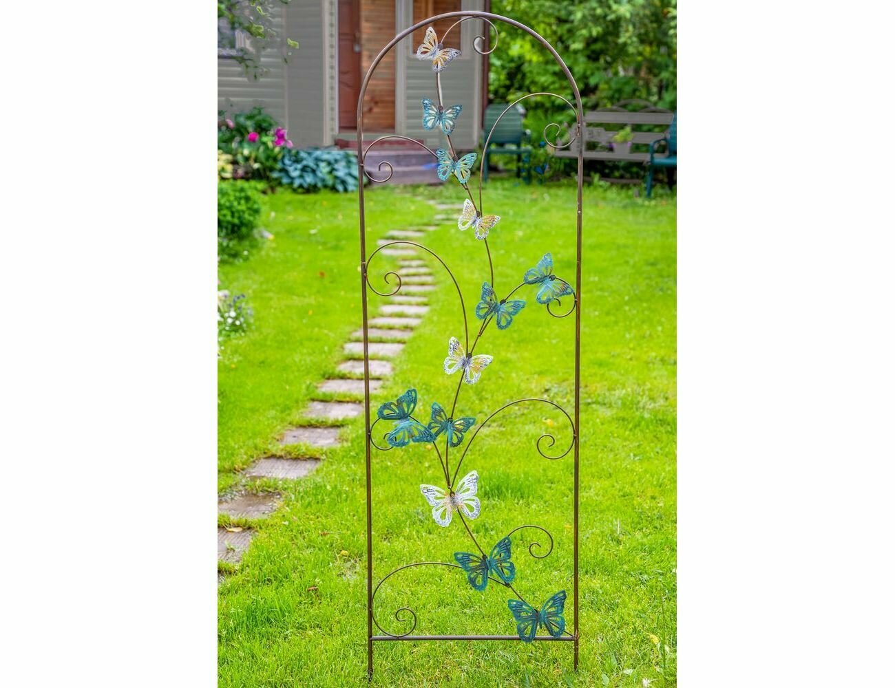 Садовая шпалера для вьющихся растений дентель папийон, металл, 163 см, Kaemingk 809185