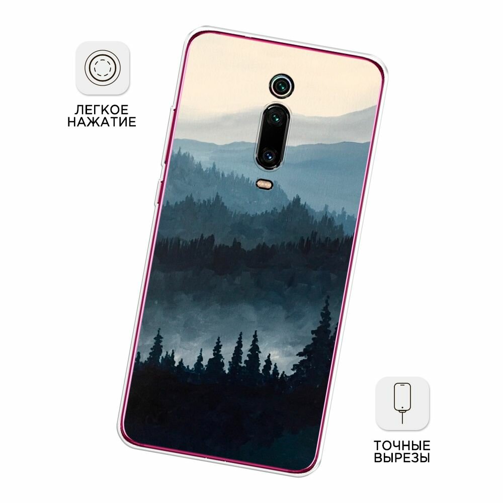 Чехол на Xiaomi Redmi K20/K20 Pro/Mi 9T/9T Pro / Сяоми Редми К20/K20 Pro/Mi 9T/9T Pro с принтом "Туманные горы" — фото 1