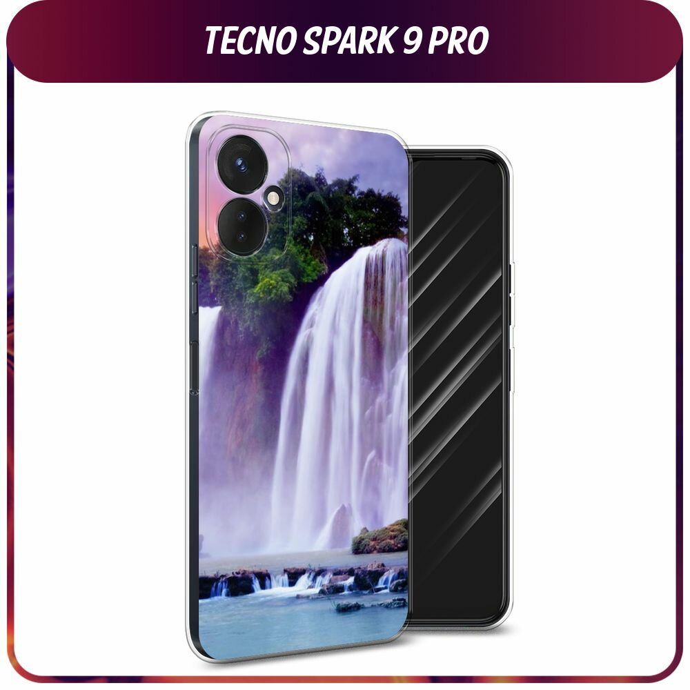 Чехол на Tecno Spark 9 Pro / Техно Спарк 9 Про с принтом водопад 10