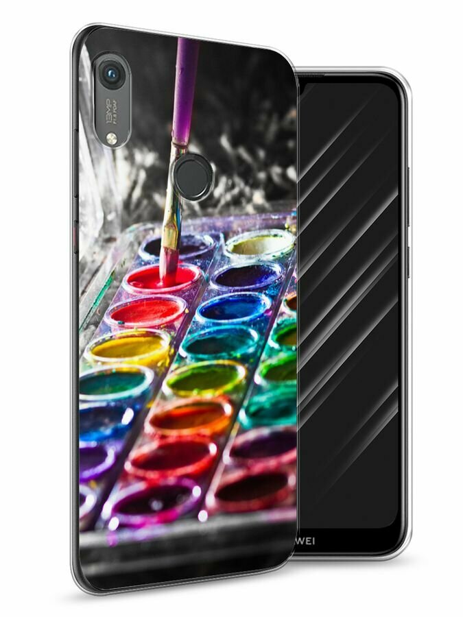 Чехол на Honor 8A/8A Pro/Huawei Y6s/Y6 2019 / Хонор 8А с принтом "Палитра красок"