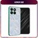 Силиконовый чехол на Honor X8B / Хонор X8B с принтом Сиреневый мрамор