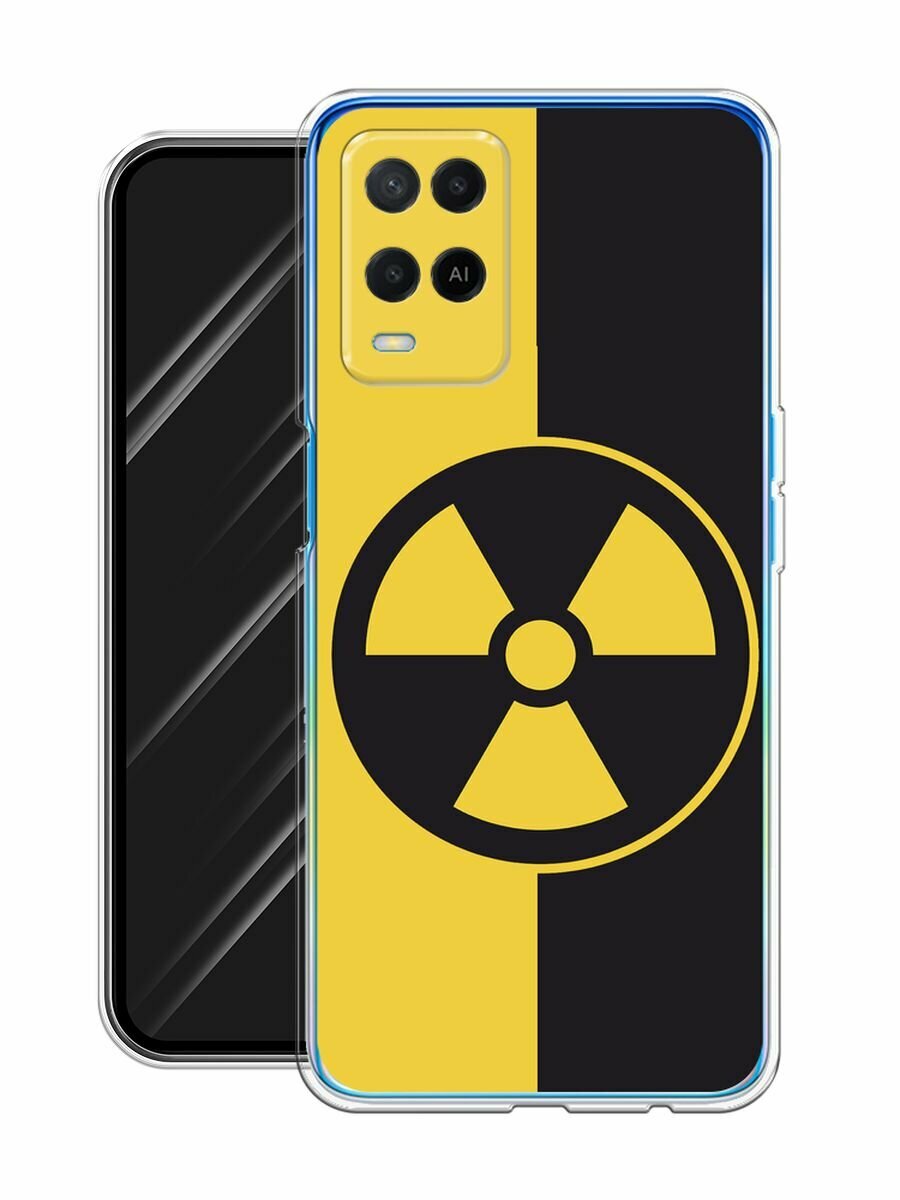 Чехол на Oppo A54 / Оппо A54 с принтом "Эмблема черно-желтая" — фото 1