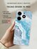 Чехол на Tecno Spark 10 Pro / Текно Спарк 10 Про с принтом "Нежно-голубой мрамор...