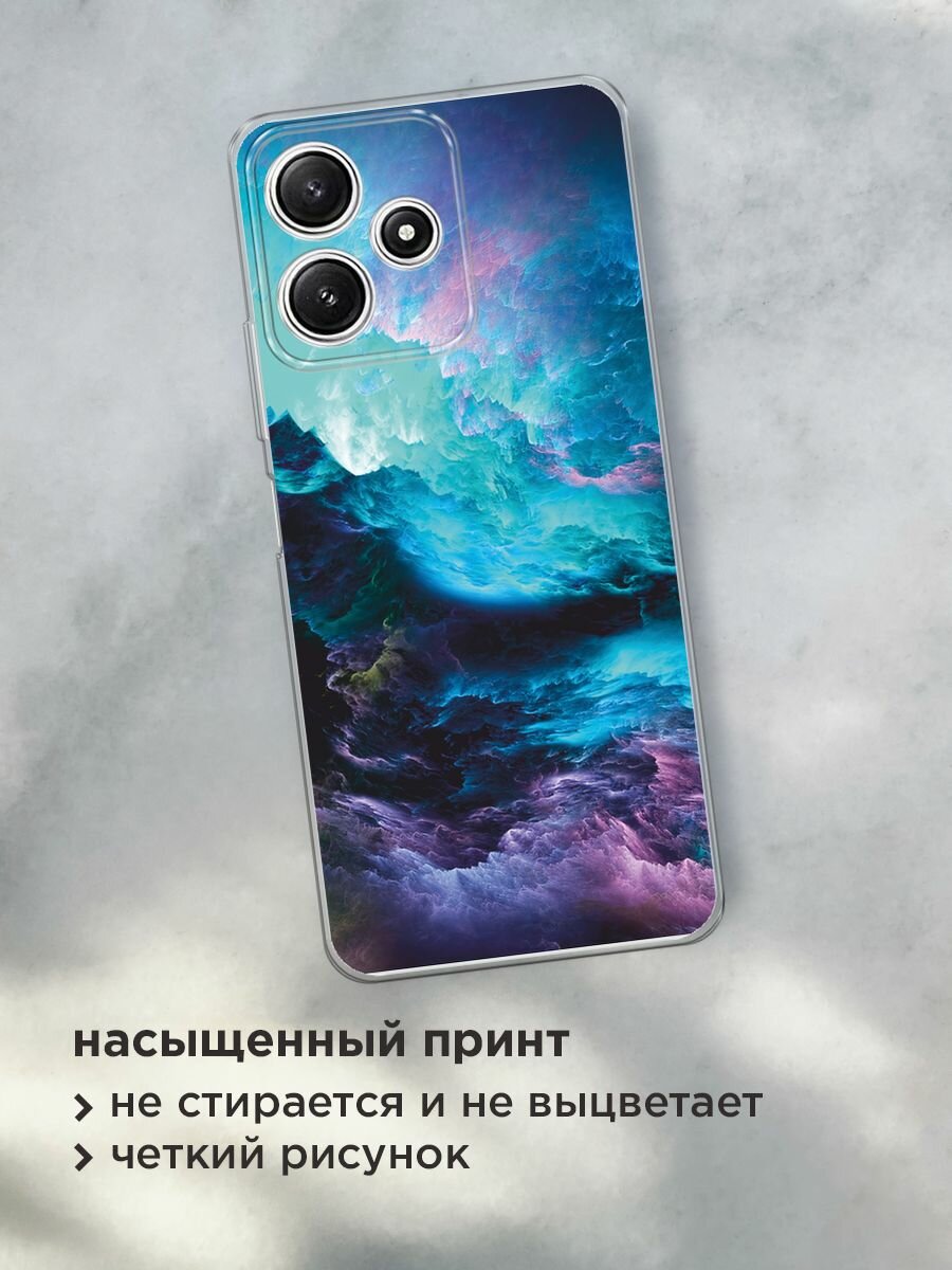 Чехол на Xiaomi Redmi 12 / Сяоми Редми 12 с принтом "Бирюзовое небо" — фото 1