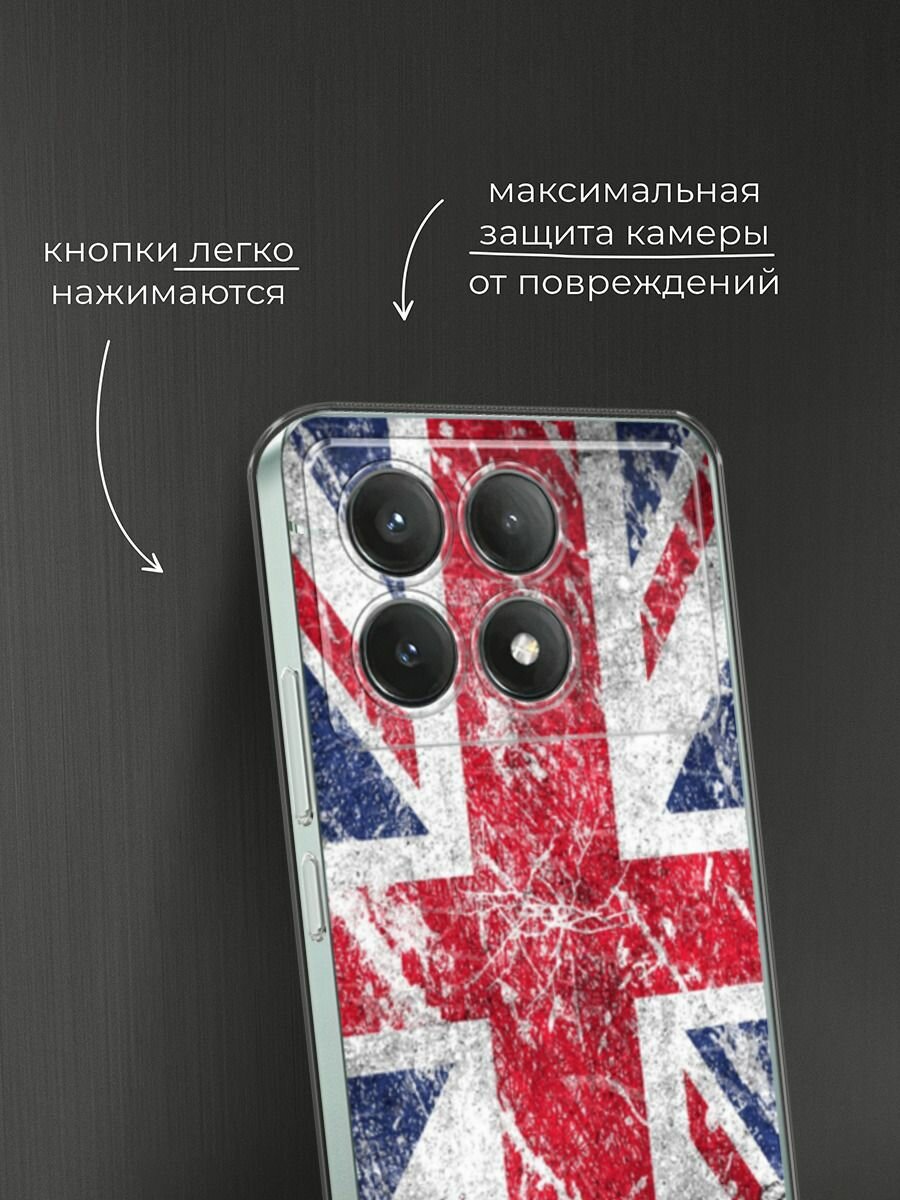 Чехол на Xiaomi Poco X6 PRO 5G / Поко X6 Про 5G с принтом "Флаг британский" — фото 1