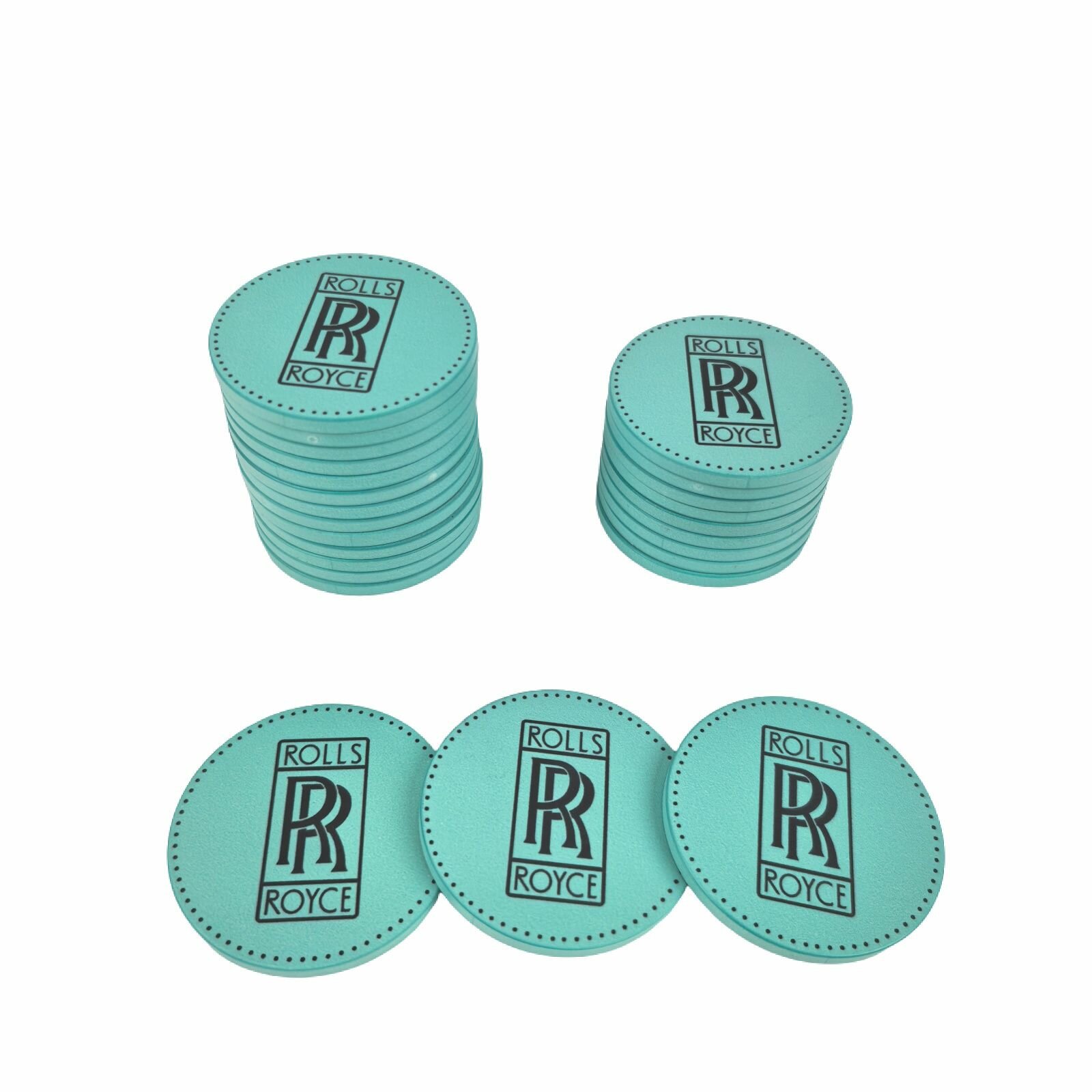 Аксессуары для настольных игр и покера: Керамические фишки Rolls Royce 43 мм без номинала