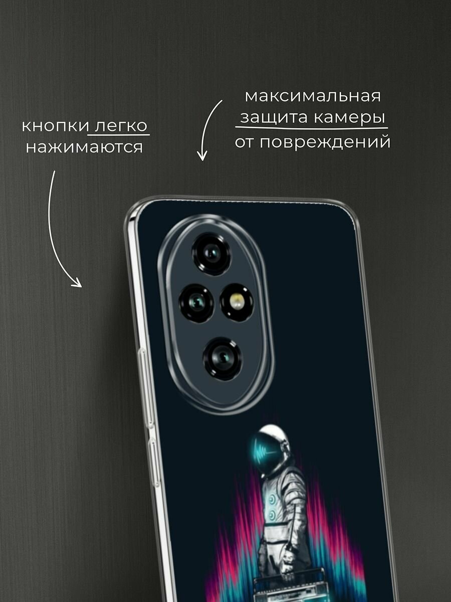 Чехол на Honor 200 Pro / Хонор 200 Про с принтом "Космическая вечеринка" — фото 1