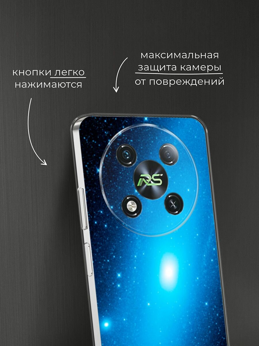 Силиконовый чехол на Itel RS4 / Ител РС4 с принтом "Космос 1" — фото 1