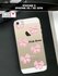 Чехол на Apple iPhone 5/5S/SE / Айфон 5/5S/SE с принтом "Pink Bows", прозрачный