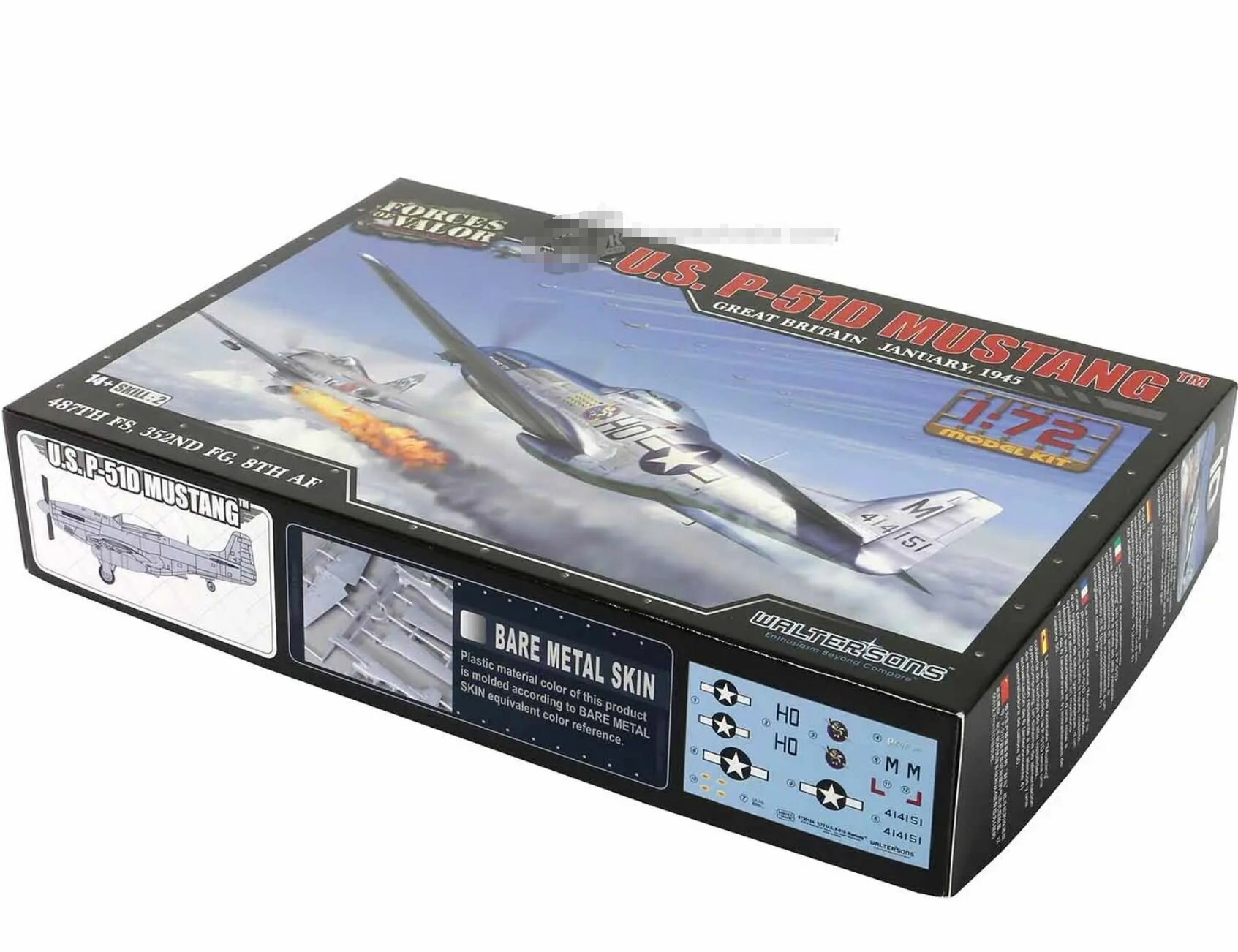 Forces Of Valor 1/72 873010A U.S. P-51D Mustang самолет модель комплект