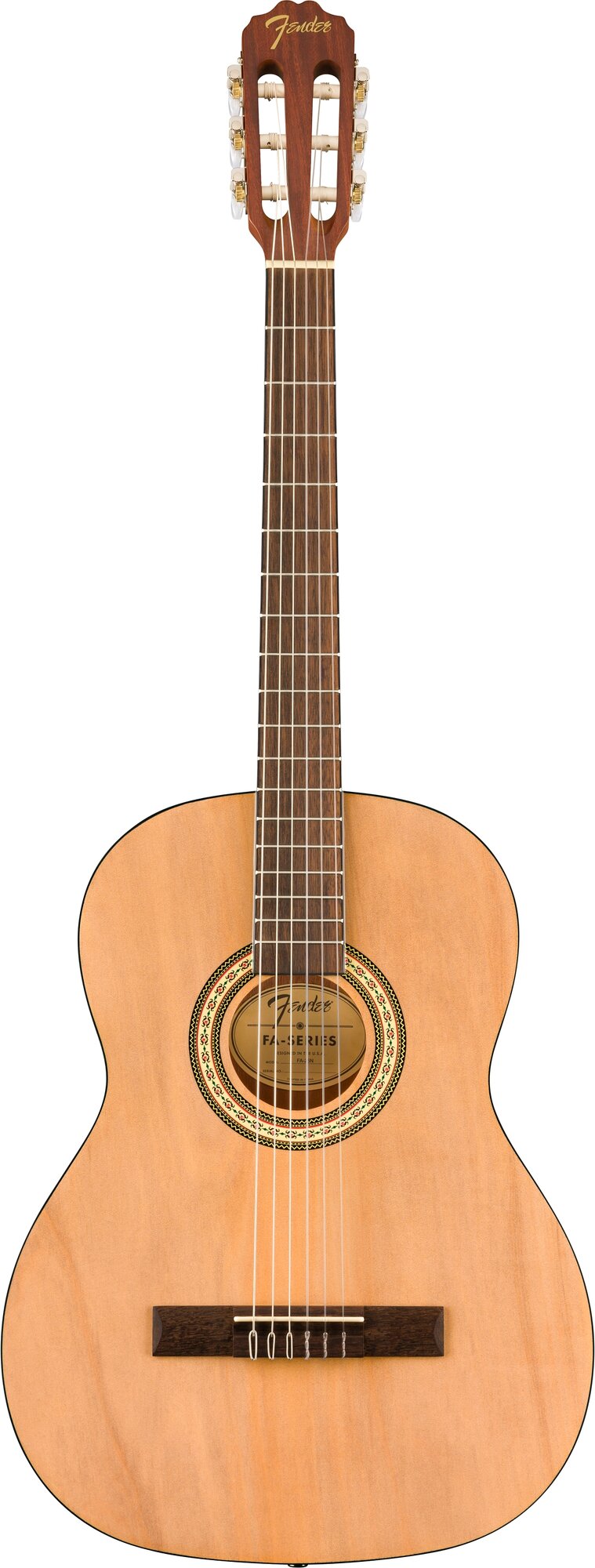 FENDER FA-25N 3/4 WN NAT классическая гитара, размер 3/4, цвет натуральный