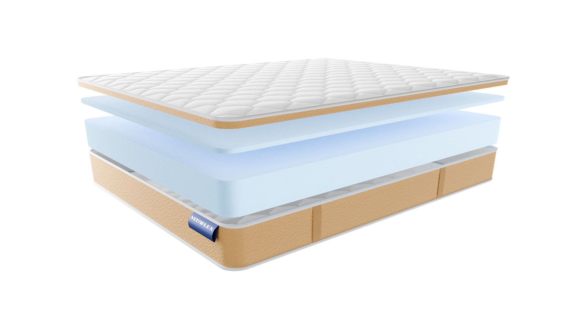Матрас Vitaflex SleepFlow Comfort Roll 120х190 высота 17 см анатомический средней жесткости Беспружинный