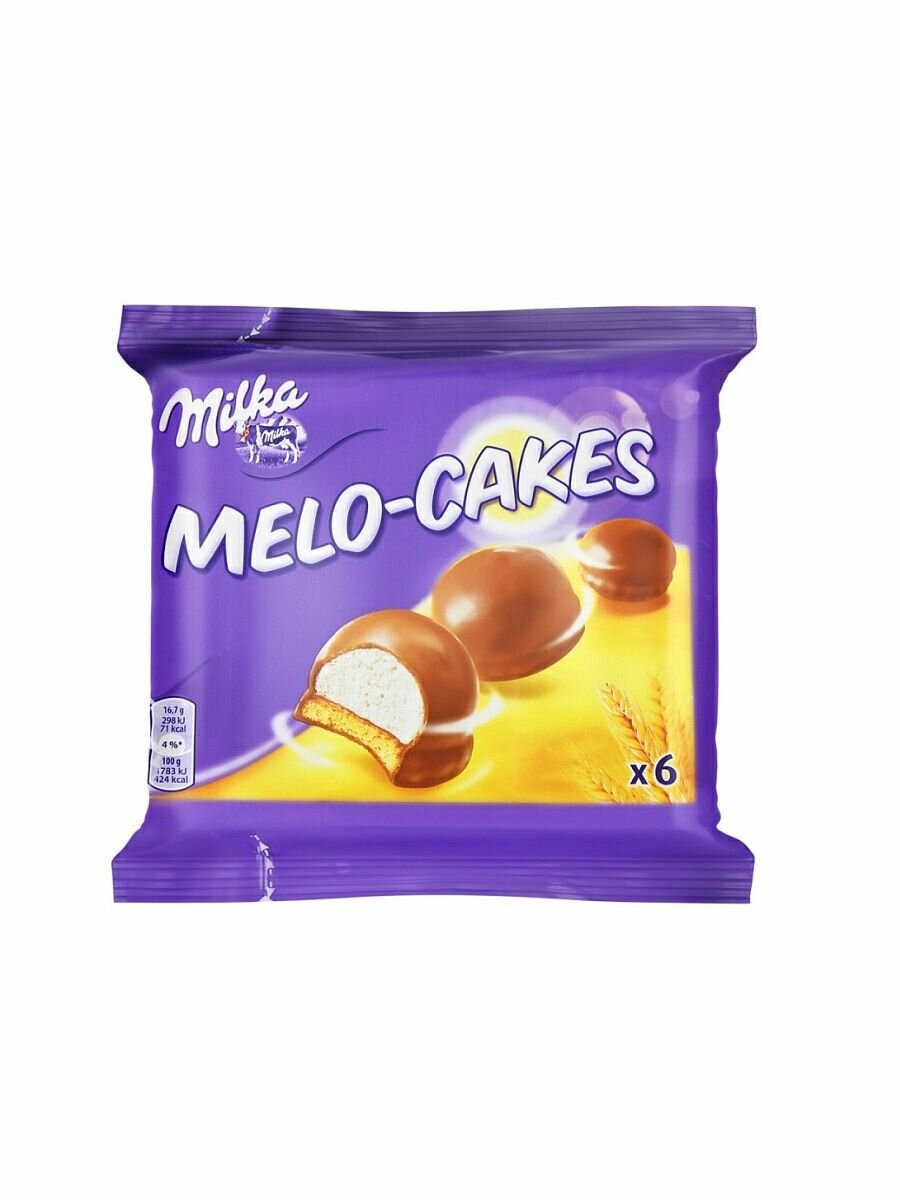 Зефир с печеньем Milka Melo-Cakes, 100 гр