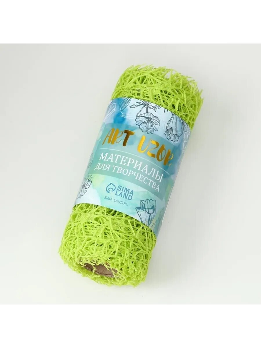 Зеленая декоративная сетка для творчества